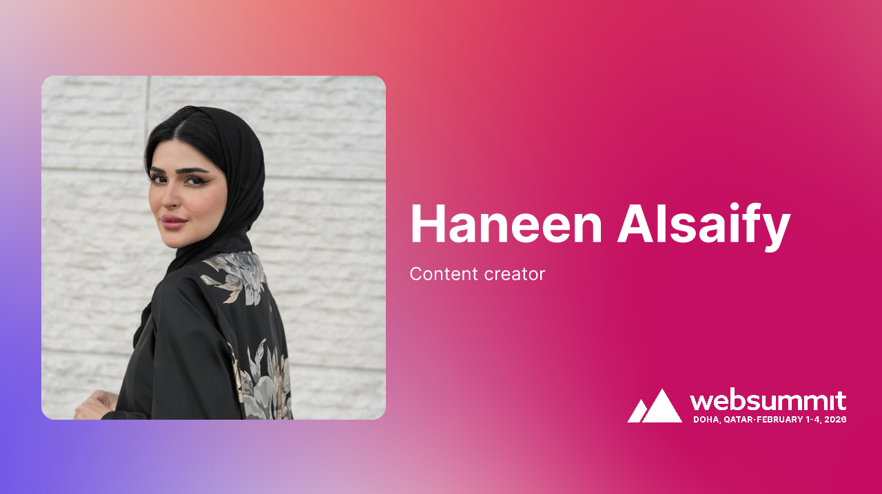 Haneen Alsaify | Web Summit Qatar, Doha