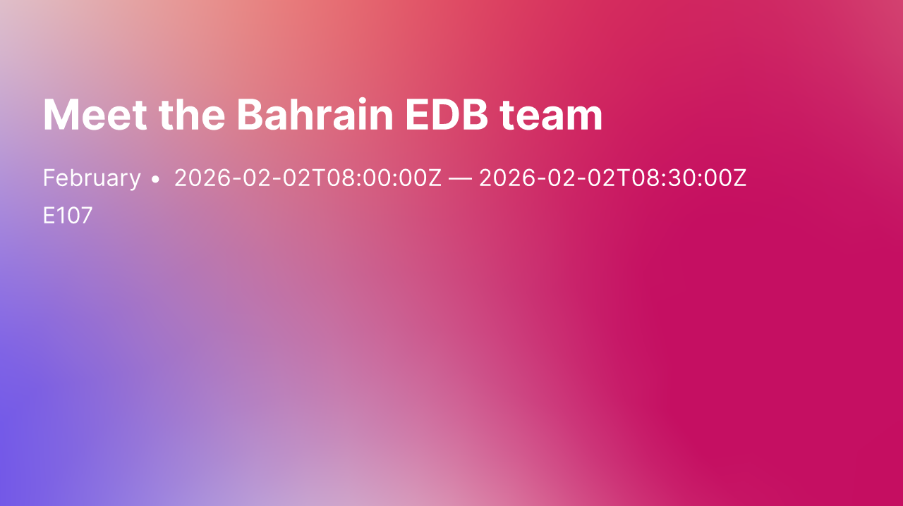 Meet the Bahrain EDB team | Web Summit Qatar, Doha | January 31 ...